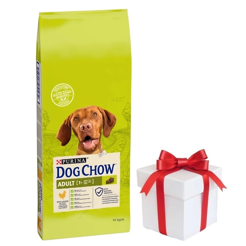 Purina Dog Chow Adulto con Pollo 14kg + ¡Sorpresa gratis para el perro ...