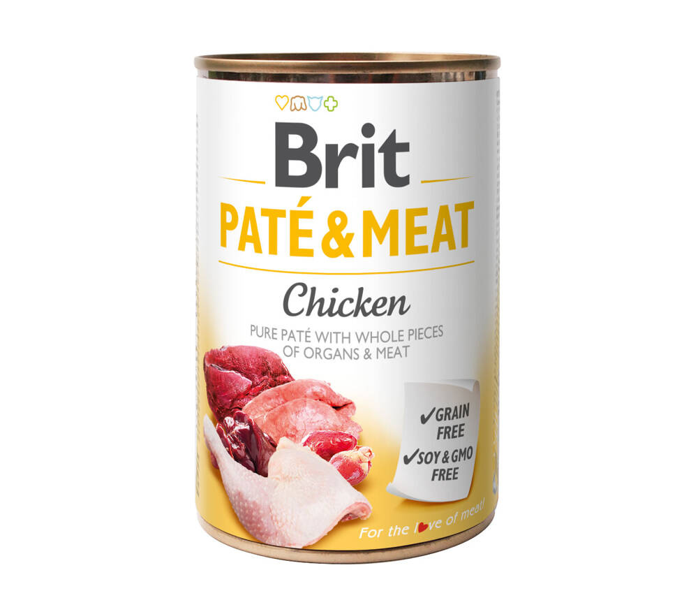 BRIT PATE & MEAT POLLO 400 g | AnimalZoo.es pet shop